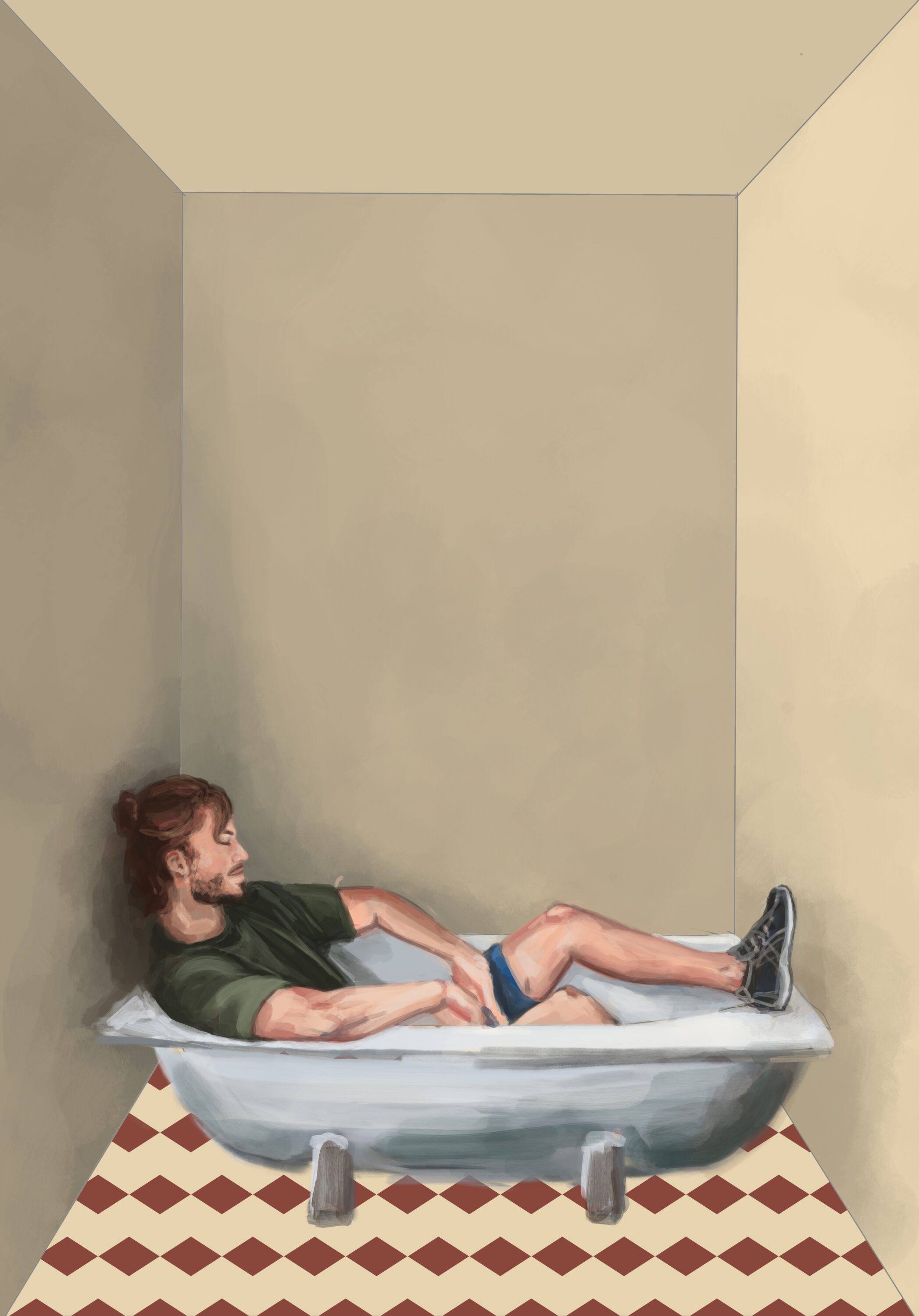 Bauarbeiter in Badewanne, Maria Leisner – Staatliche Akademie der ...
