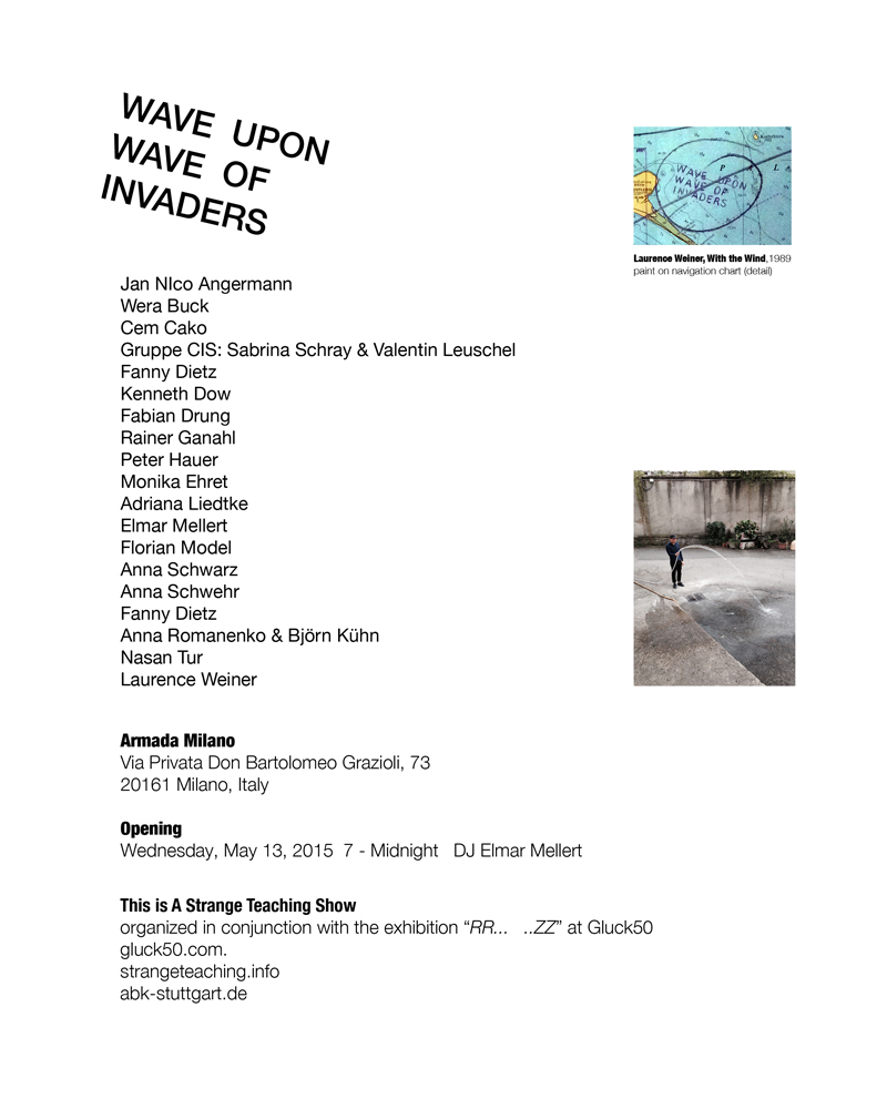 Ausstellungseröffnung: “Waves upon Waves of Invaders“ – Klasse Prof. Ganahl zeigt ihre Arbeiten ...